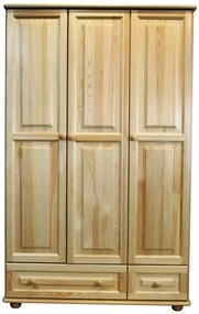 Vomaks unit, s.r.o. Šatní skříň 62 Klasik Barva: surové dřevo, Šířka: 133 cm