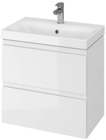 Cersanit Moduo Slim 60 závěsná skříňka + umyvadlo, bílý lesk, S801-227-DSM