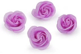 Umělý květ růže Ø3 cm 10 kusů - 5 fialová