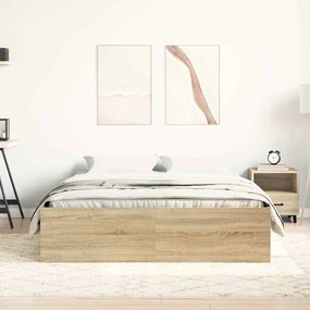 Rám postele dub sonoma 140 x 190 cm 3203903