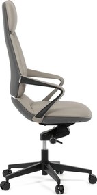 Kancelářské křeslo KA-T8426 GREY, houpací mechanismus, šedá ekokůže (59 x 63) cm