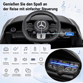 Costway Dětské elektrické autíčko 12 V Mercedes-AMG dětské auto
