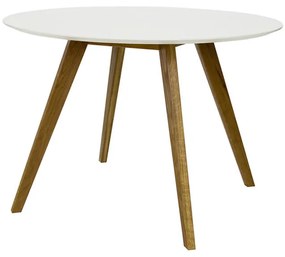 Jídelní stůl base ø 110 cm bílý MUZZA