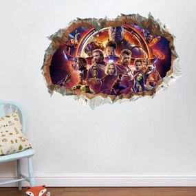 Živá Zeď Samolepka na zeď Avengers Infinity War