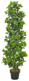 vidaXL Umělá rostlina vavřín vznešený s květináčem zelená 150 cm