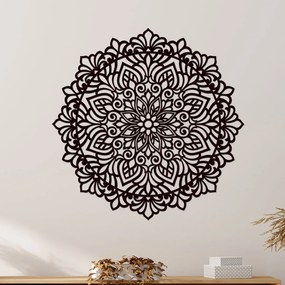 dřevo života Mandala na zeď HOJNOST Zvolte barvu dekoru: Černá, Zvolte rozměr Ø (cm): 80