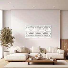 dřevo života Dřevěný dekorační panel LINES Rozměry (cm): 20x40, Barevný vzor: Bílá