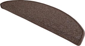 Koberec na schody půlkruh ASTRA hnědá