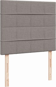 Box spring postel s matrací taupe 120x190 cm textil 3291611