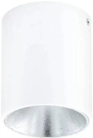 Kulaté LED stropní svítidlo Eglo Polasso / Ø 10 cm / teplá bílá / bílá