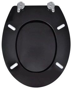 vidaXL WC sedátka s víky 2 ks MDF černá