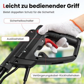 Costway Elektrický kultivátor 1200 W | Pracovní šířka 36 cm | Pracovní hloubka