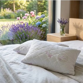 Polštář prošívaný antialergický 50 x 70 cm Lavender EMI 1+1 ZDARMA