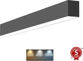 Sinclair Lighting Lineární LED svítidlo SINCLAIR LSM 32W UGR19 40W/50W 3640-6000lm 3000K/4000K/5000K 150cm černá