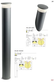 Redo 90073 - LED Venkovní nástěnné svítidlo ALGON LED/9W/230V IP65 černá