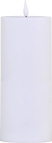 LED veliká sloupová venkovní bílá svíčka Pillar LED – Ø 10*25 cm / 3AAA