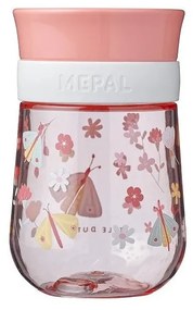Světle růžový tritanový dětský hrnek 300 ml Flowers &amp; butterflies – Mepal