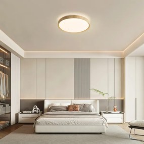 Brilagi-LED Stm. strop. sv. CORVO LED/72W/230V 3000-6000K dek. dřeva pr.50 cm+DO