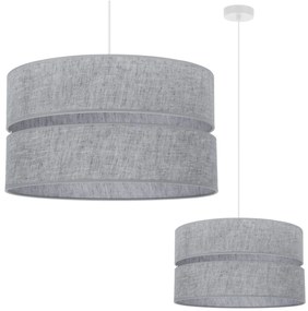 Závěsné svítidlo Jen, 1x šedé textilní stínítko, (fi 40 cm), w