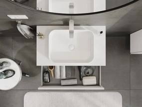 Mexen Orio, koupelnová skříňka 80 cm, 2 zásuvky, bílá matná, 91A10-08047-2-BFF01