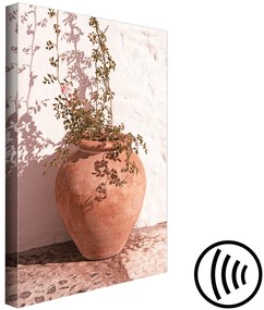 Obraz Rostlina v džbánu - květinky vyrůstající z hlinité nádoby