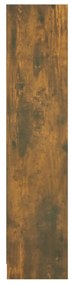 Knihovna kouřový dub 60 x 24 x 109 cm kompozitní dřevo - Default Title
