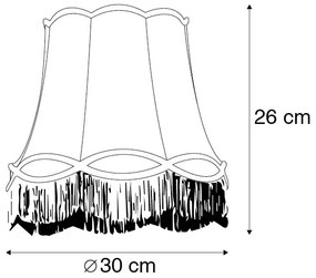 Textilní stínidlo růžové 30 cm - Granny