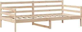 Válenda se zásuvkami bílá 80 x 200 cm masivní borovice 3302064