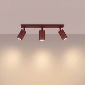 Sollux Lighting Stropní svítidlo RING 3 bordó