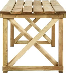 vidaXL Zahradní stůl 200 x 79 x 75 cm impregnované borové dřevo [318415]
