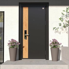 Costway 2 květináč s vnitřním květináčem 45 cm vysoké kulaté květináče odolné