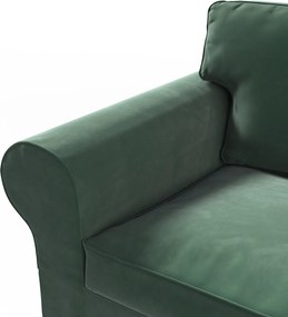 Potah na pohovku IKEA  Ektorp 2-místná, nerozkládací barva zelená látka lesklé, sametová