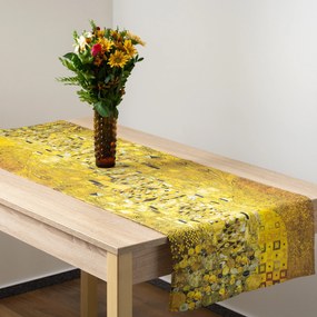 Lenbutik Lněný běhoun na stůl  Gustav Klimt Adele Bloch Bauer II Rozměry ubrusů: 142x50 cm