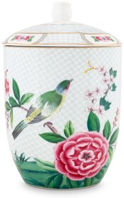 Pip Studio Blushing Birds skladovací dóza 1,5l, bílá