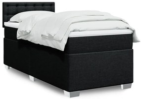 Box spring postel s matrací černá 80 x 200 cm textil 3285731