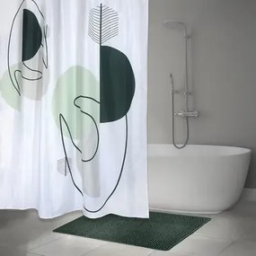 MSV CHENILLE tmavě zelená / Koupelnová předložka / mikrovlákno / proti