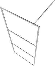 Zástěna do průchozí sprchy celé mléčné ESG sklo 140 x 195 cm 146649