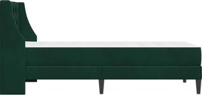 Rám postele s matrací s matrací Tmavě zelená 100 x 200 cm samet 3414779