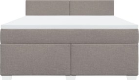 Box spring postel s matrací taupe 180x200 cm textil 3288264