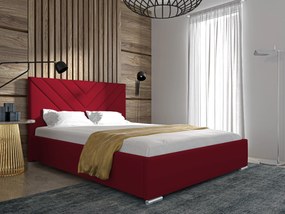 Eka Čalouněná postel MERKURY - Kronos 120x200 cm Barva látky: Azurová (13), Úložný prostor: S kovovým rámem úložného prostoru