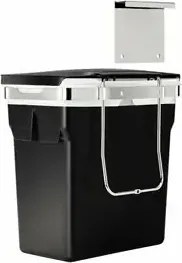 Simplehuman Vestavný odpadkový koš  – 10 l / chromovaná ocel/ plastový