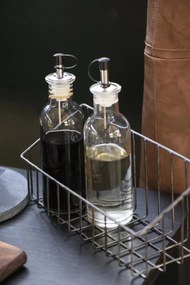 IB LAURSEN Závěsné drátěné košíky Black Iron set 3 ks, černá barva, kov