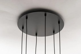 Závěsné designové svítidlo do obýváku Theater Nero