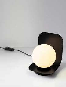 LED černá stolní lampa Kamen