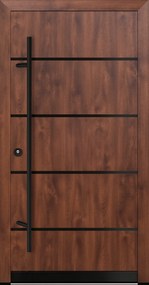 FM Turen - Feldmann & Mayer Vchodové dveře s ocelovým opláštěním FM Turen model DS22 blackline Orientace dveří: Levé, otevírání dovnitř, Dekor: Winchester, Standardní rozměr dveří včetně rámu: 100 cm x 210 cm - vnější rozměr rámu