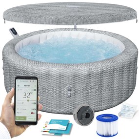 Dmuchané SPA Lay-Z Bali šedé pro 6 osob Bestway 6001N - Luxusní vířivka pro relaxaci a pohodu