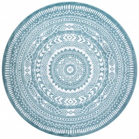 Kusový koberec Matto modrý kruh 120cm