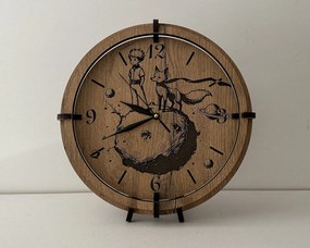 Li-Go "Malý Princ" Dřevěné hodiny 32 cm provedení povrchu: dub