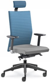 LD seating Element 435-SYS - Kancelářská židle  - modrá/šedá