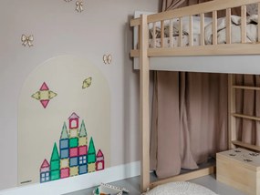 Dětská zvýšená postel BASIC se žebříkem 90x200 cm Zvolte barvu: Kašmírová